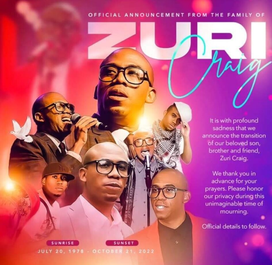 Zuri Craig Dead at 44 - Unheard Voices Magazine